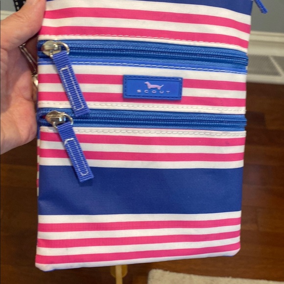 Scout | Bags | Scout Pink And Blue Striped Bag | Poshmark
